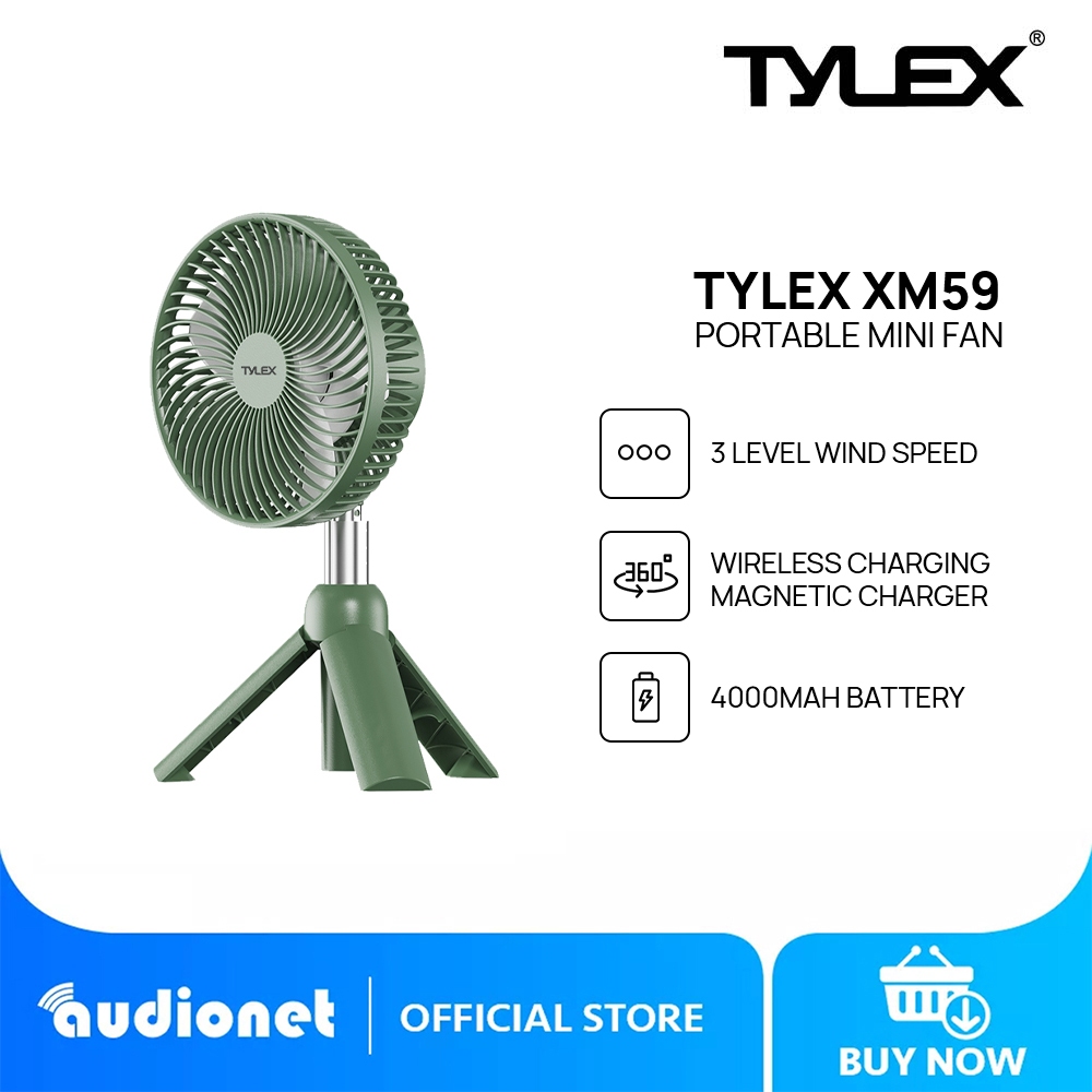 Tylex XM59 Portable Mini Fan 360 | Adjustable 3 Wind Speed | Low Noise ...