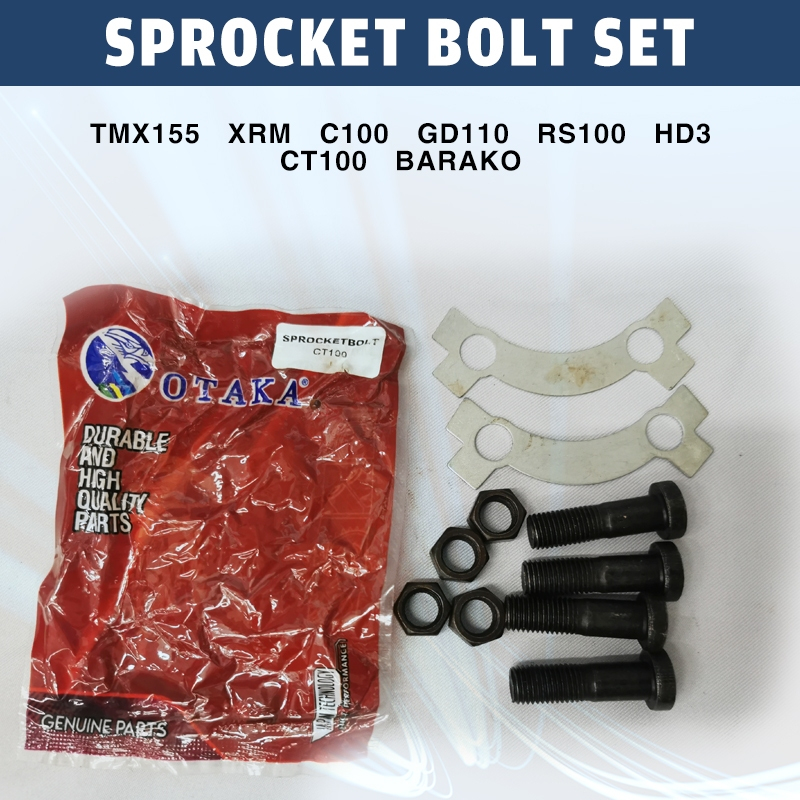 SPROCKET BOLT SET（OTAKA） FOR TMX155/ XRM/ C100/ GD110/ RS100/ HD3 ...