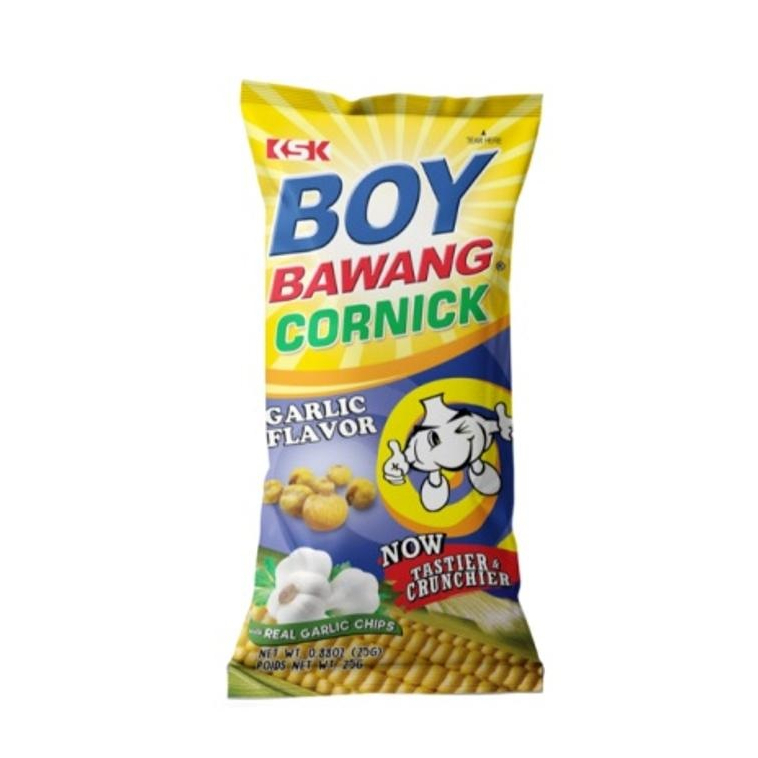 Boy Bawang Cornick With Real Garlic Chips 25g | Shopee Philippines