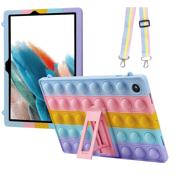 RAINBOW BUBBLE POP IT TABLET CASE FOR XIAOMI PAD 5 6 REDMI 10.61 SE 11 ...