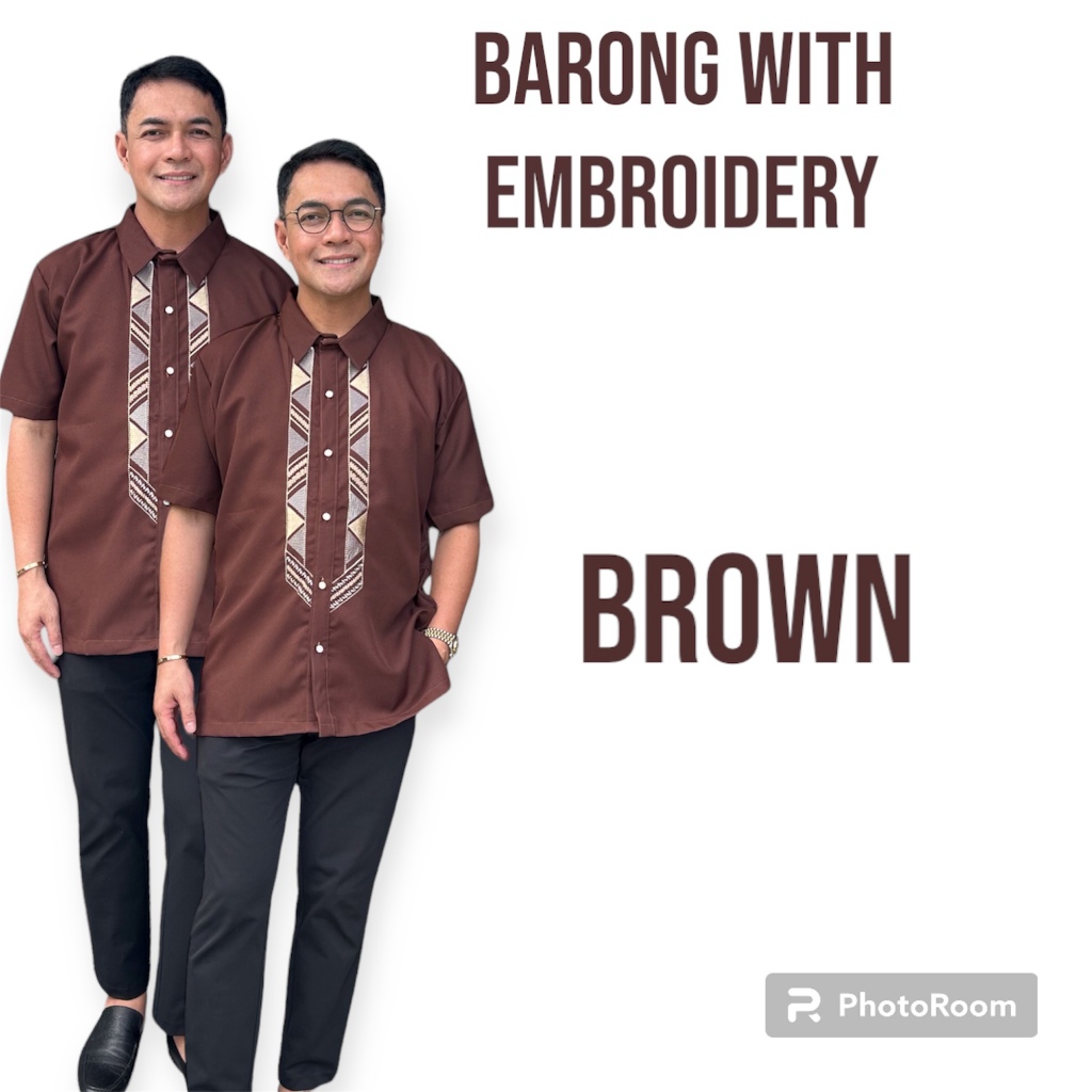 BEST QUALITY POLO BARONG FOR MEN WITH EMBROI | Shopee Philippines