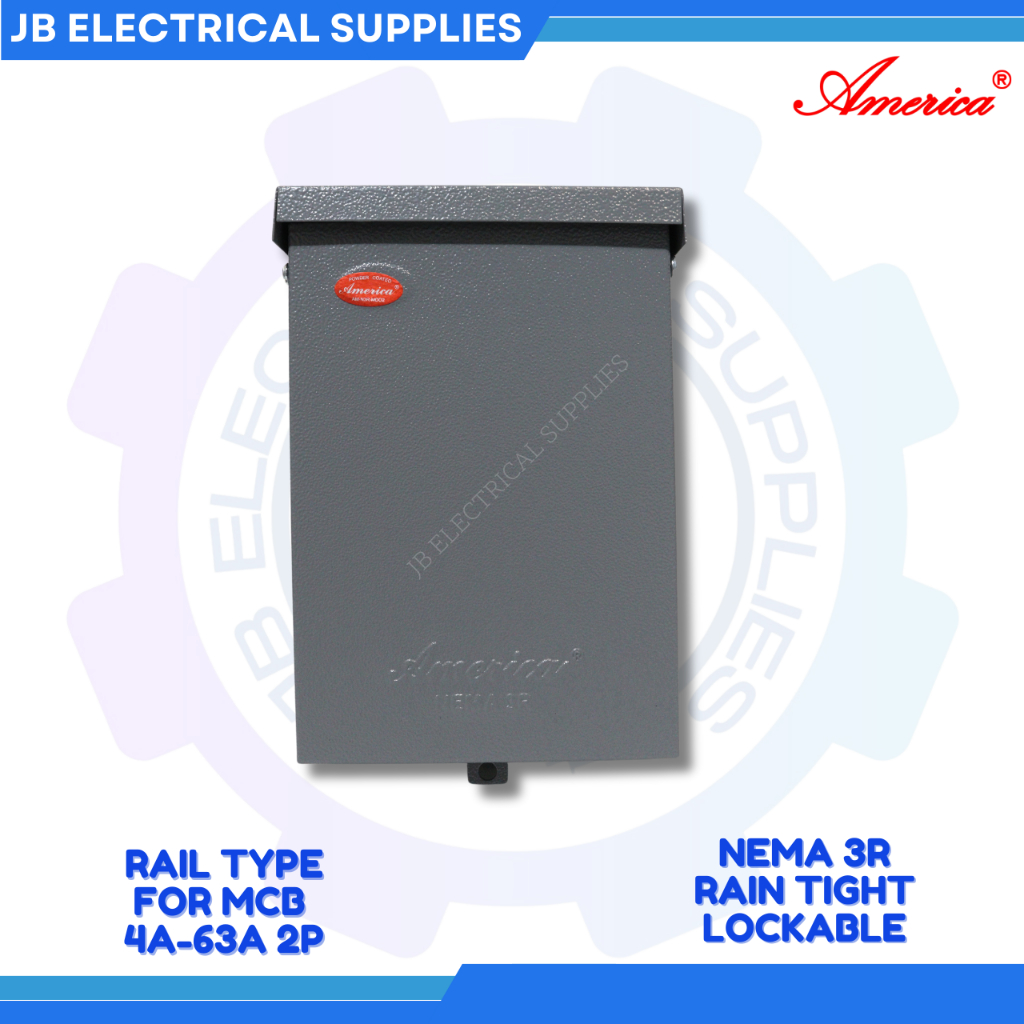 America Nema 3R Rain Tight Lockable Rail Type for MCB | Shopee Philippines