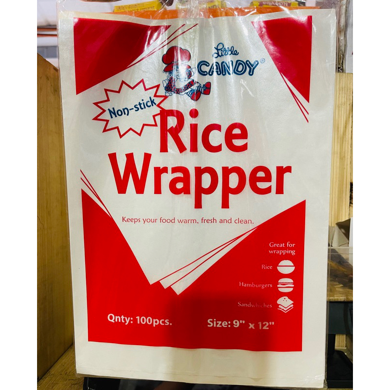 100pcs. Rice Wrapper Food Liner Grease/Wax Paper~Little Candy Brand ...