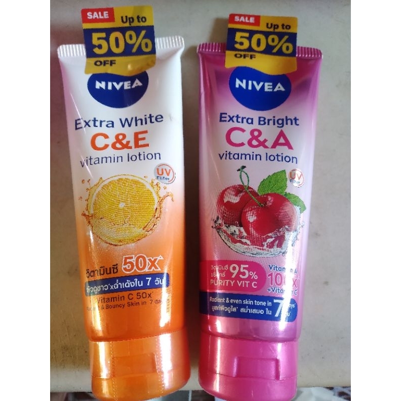 50%OFF NIVEA VITAMIN LOTION EXTRA BRIGHT /C&E/EXTRA BRIGHT C&A 180ml | Shopee Philippines