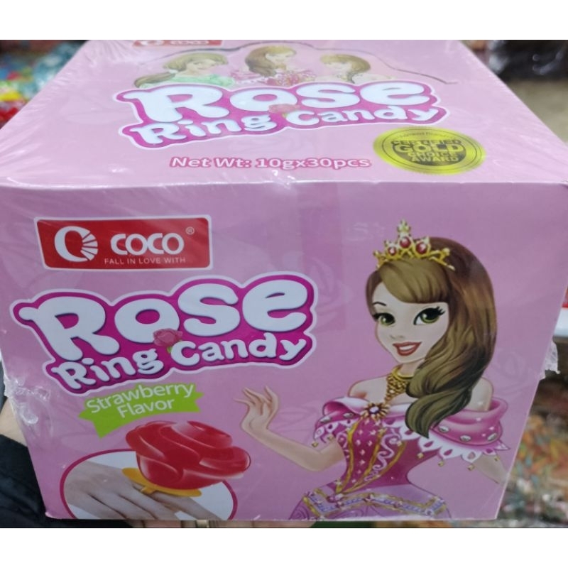 Rose Ring Candy 30 pcs fruit flavor | Lootbag Filler, Paninda, Party ...