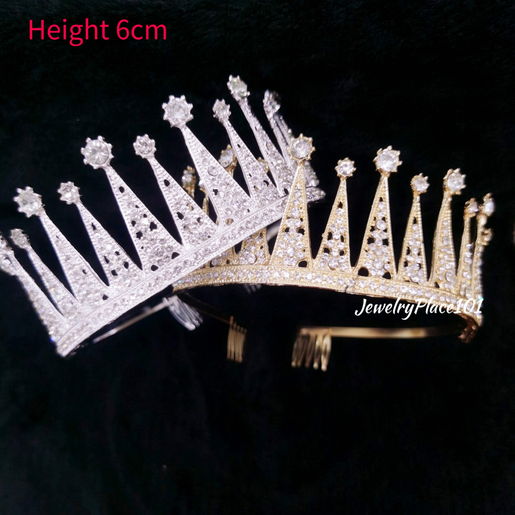 JP101 Classic elegant pageant alloy rhinestone Princess party crown | Shopee Philippines