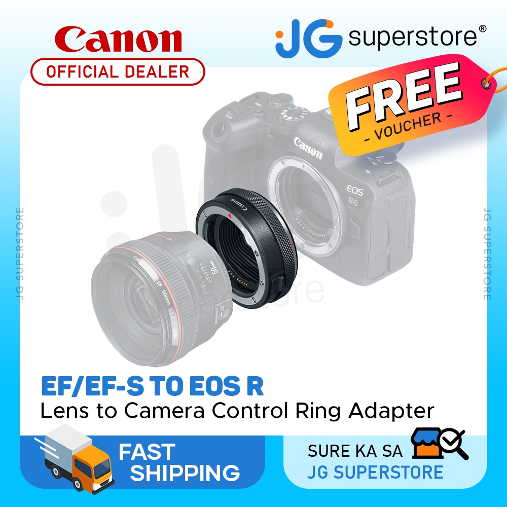 Canon EF-EOS R Mount Adapter for Canon EF / EF-S Lens to RF EOS R ...