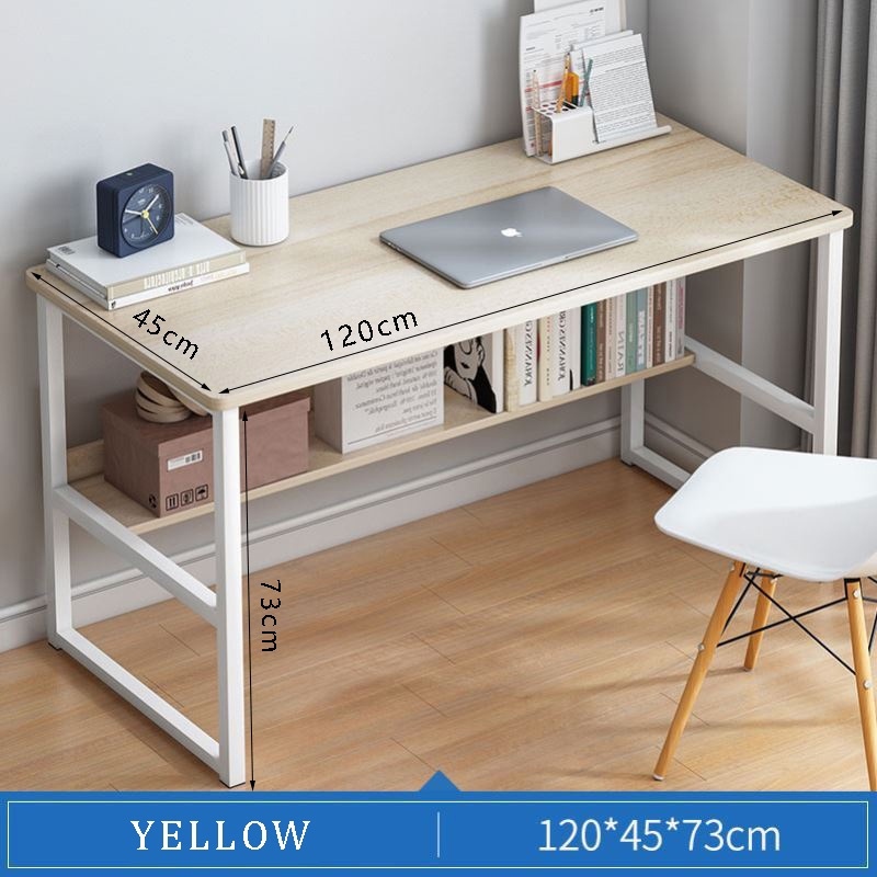 Study Table with Book Shelf Desktop Table Computer Table with Shelves ...