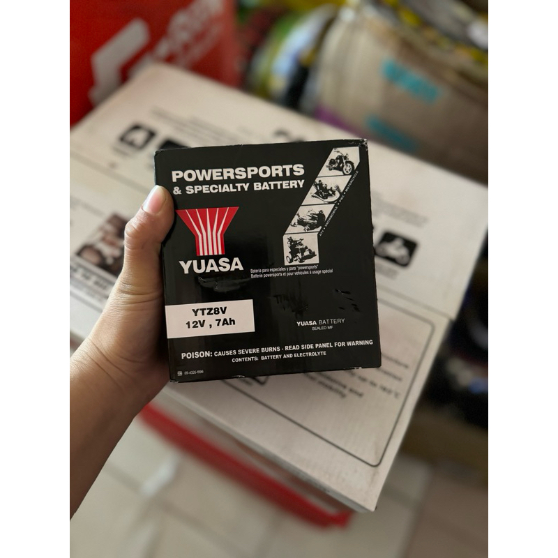 Yuasa YTZ8V Maintenance Free Motorcycle Battery (Vietnam) best for Honda Rebel/PCX, Yamaha MT03 ...