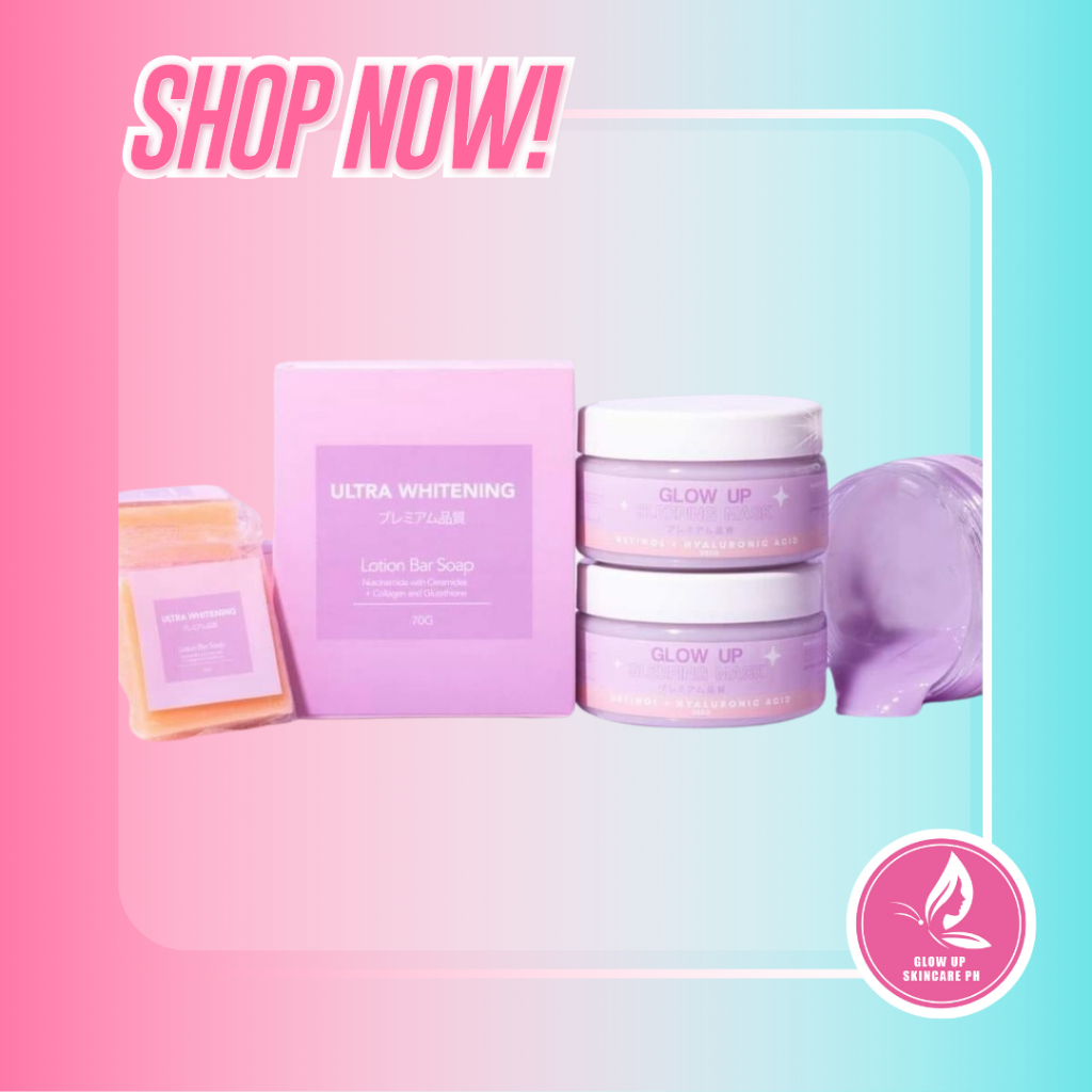 Original BLV2 Glow up Sleeping Mask and BLV2 Ultra Whitening Lotion Bar ...