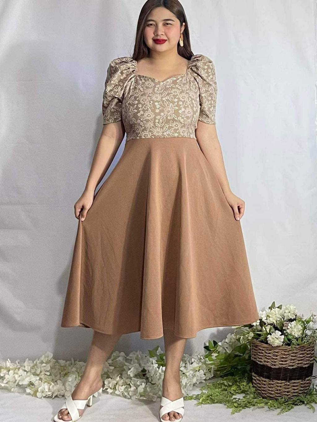 Classy Freilyn Filipiniana inspired dress (Sunday's Best, Formal, Choir ...