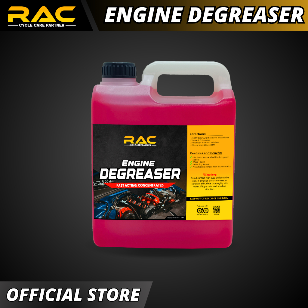 RAC Engine Degreaser / Engine Cleaner / Grease Remover 1 Liter | Shopee ...