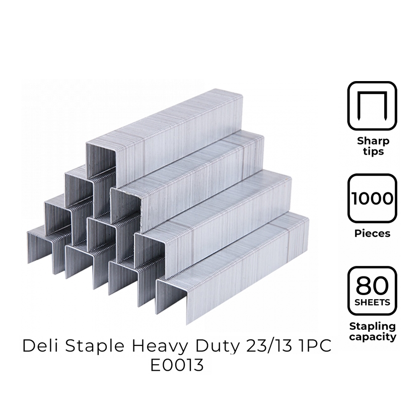 Deli Staple Heavy Duty 23/13 Silver (1PC) E0013 | Shopee Philippines