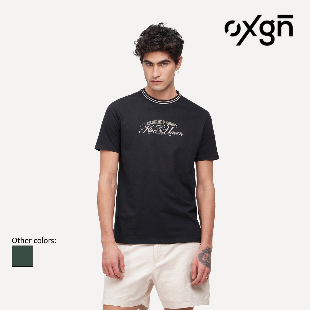 OXGN Related And In Harmony Heavy Cotton Jersey Graphic Print T-Shirt ...