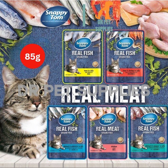 85g Snappy Tom Cat All Stages Adult Kitten Wet Pouch Cats Food DR Pet ...