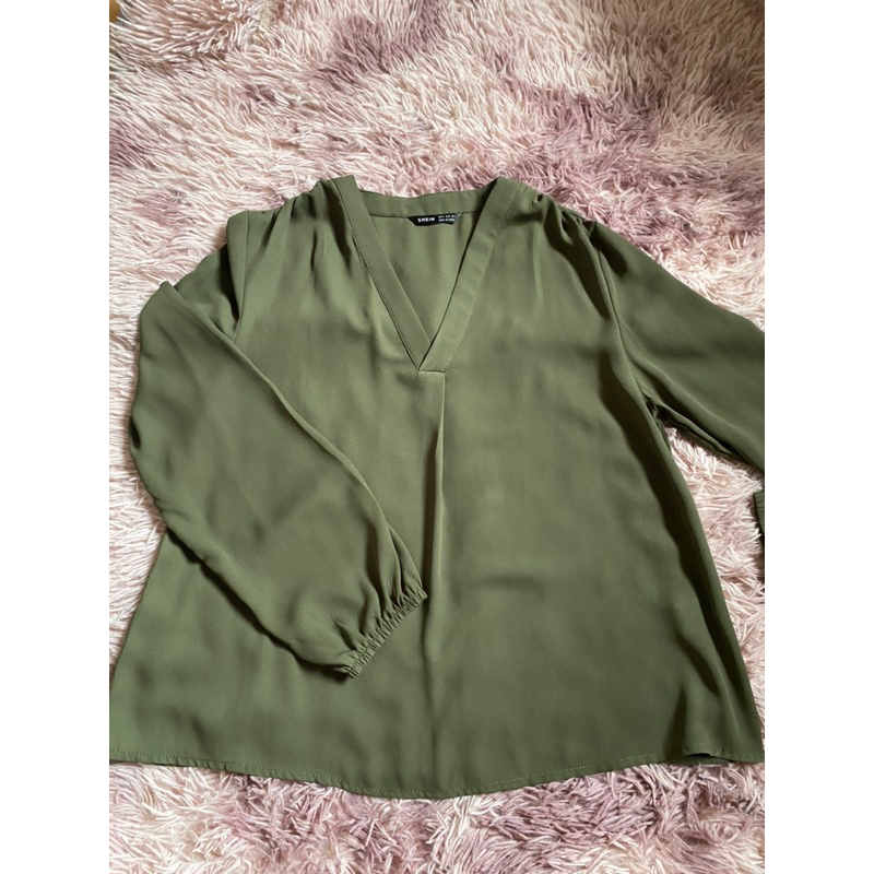 Shein Green Top (Large) | Shopee Philippines