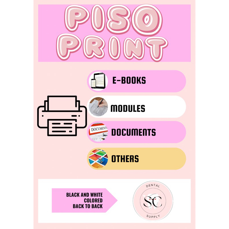 PISO PRINT (DOCUMENT, COLORED PRINTING) | Shopee Philippines