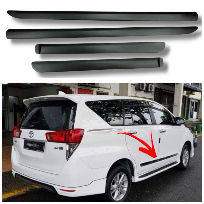 Toyota Innova J E G 2016 - 2024 Body Moulding Trim Black | Shopee ...