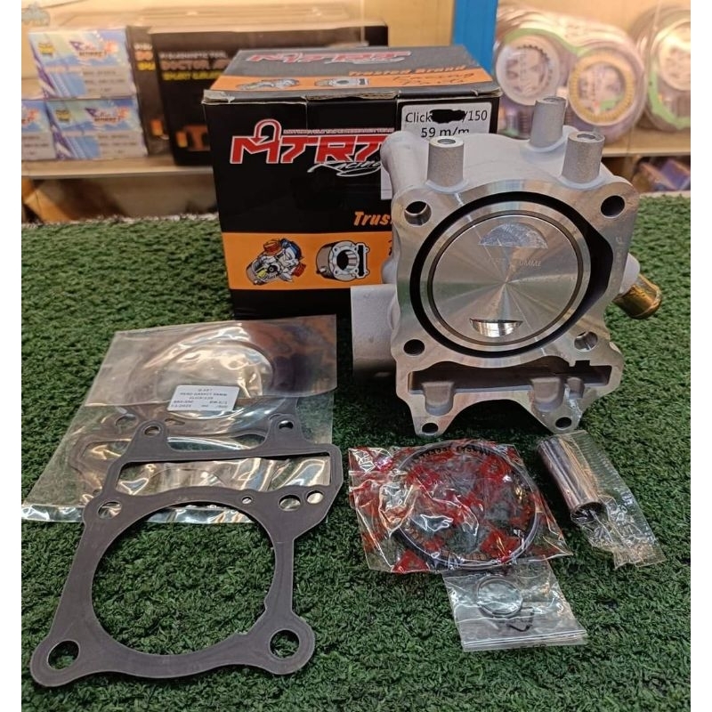 MTRT Block Piston set 59mm Click125 Click150 Adv150 (steel) | Shopee ...