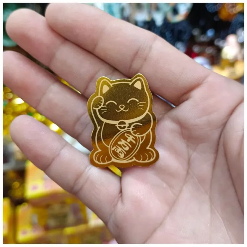Cats lucky Charm stickers for cellphone back abundance fengshui Dragon ...