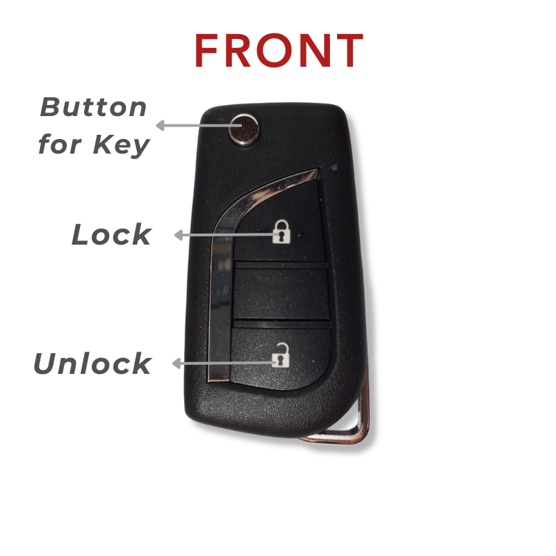 (V08) XHORSE XKTO01EN for toyota type universal remote key fob 2Button ...