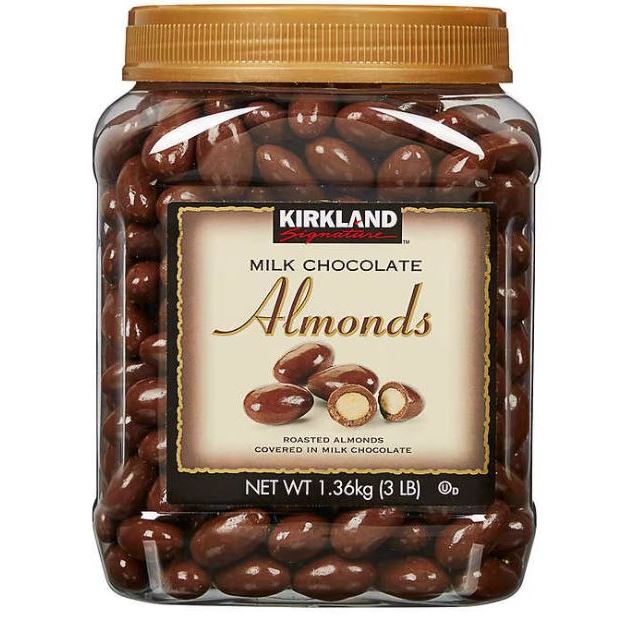 Kirkland Signature Milk Chocolate Almonds and Raisins/ 25 Mixed Minis ...