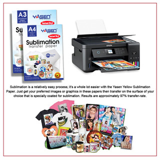 YASEN Sublimation Transfer Paper A4 A3 Size 100GSM Quick Dry Transfer ...