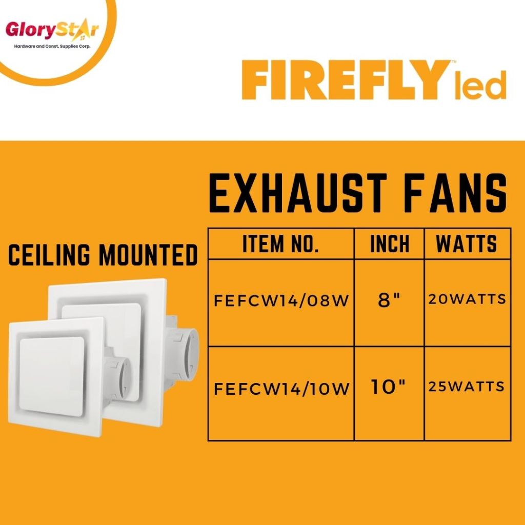 FIREFLY EXHAUST FAN CEILING MOUNTED | Shopee Philippines