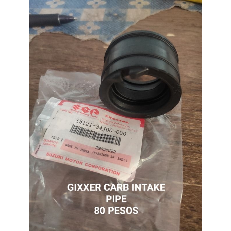 GIXXER CARB INTAKE PIPE (MANIFOLD) (GENUINE) | Shopee Philippines