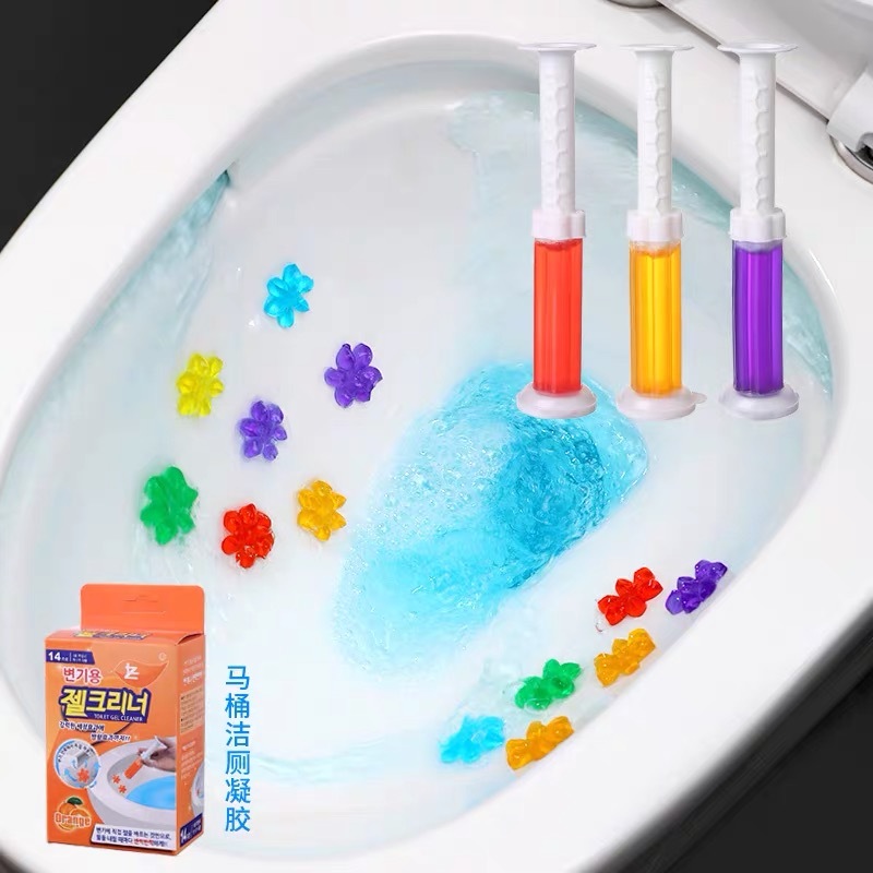 Toilet Bowl Gel Cleaner Flower Stamp restroom Deodorizing urinal Odor ...