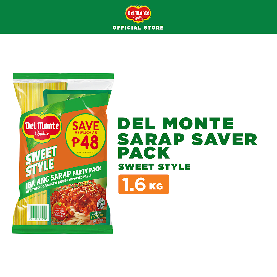 DEL MONTE Sweet Style Sarap Savers - 16 servings (900g Sauce + 700g ...