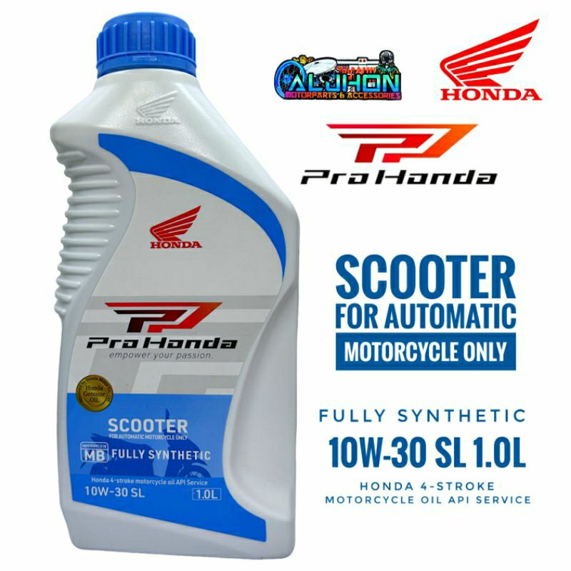 Honda Pro Scooter Engine Oil 1 Liter Blue Cap Genuine Fully Synthetic ...