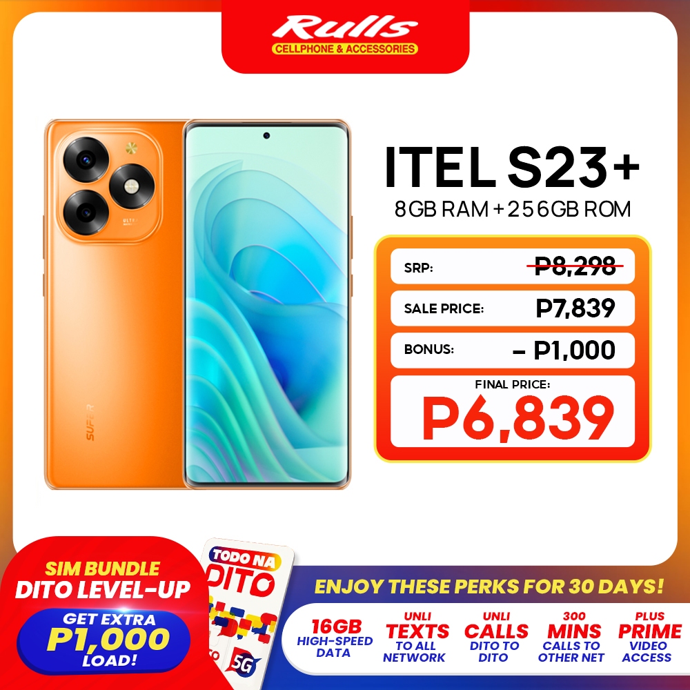 ITEL S23+ Smartphone | 8GB+256GB | T616 Octa-Core CPU | 50MP Main ...