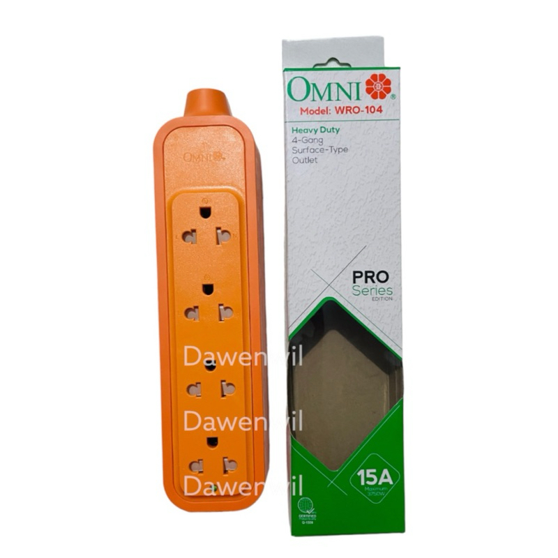 OMNI HEAVY DUTY 15A OUTLET-Rubberized surfaced type | Shopee Philippines