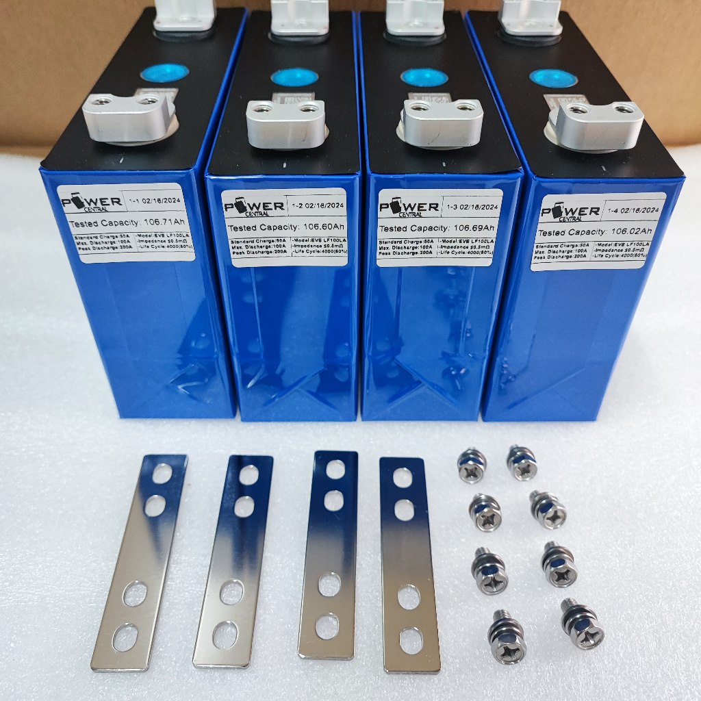 4PCS Brand New 2024 Grade A EVE LF100LA 3.2V 100AH Lifepo4 Battery ...