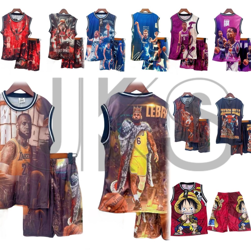 Jks Kids Terno NBA Basketball Jersey Shorts for Kids Boy Full ...