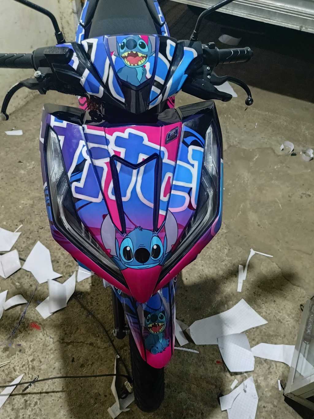HONDA CLICK V3 2023 DECALS Stitch and hello kitty design (WATERPROOF ...
