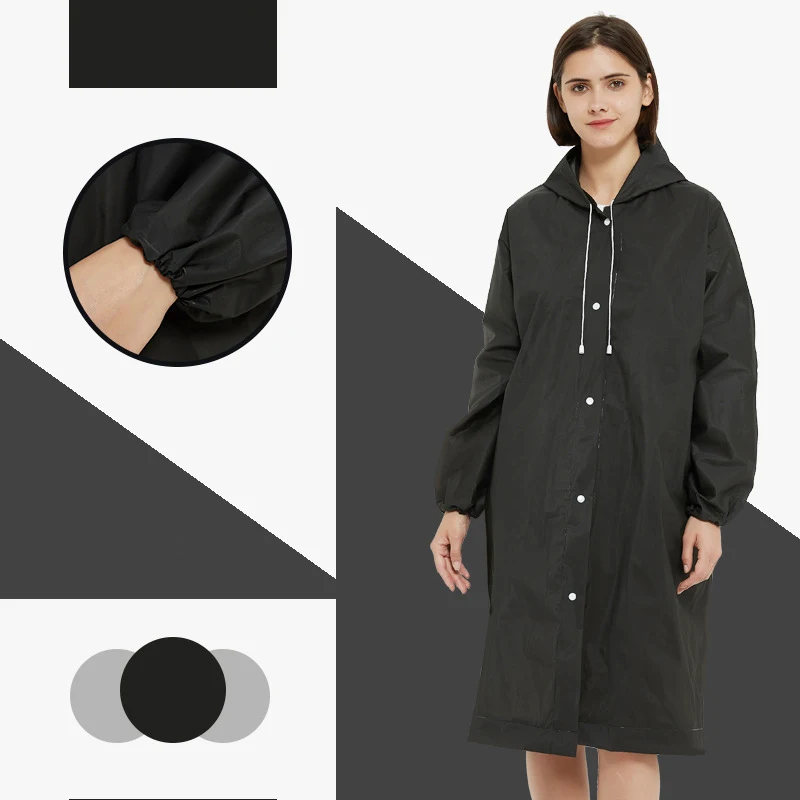 JBEE 238 EVA non-disposable unisex adult raincoat outdoor travel ...