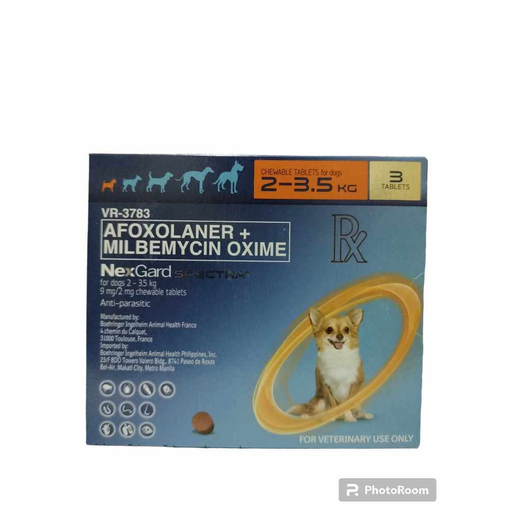 NEXGARD SPECTRA CHEWABLE TABLET FOR DOGS with STICKER | Shopee Philippines