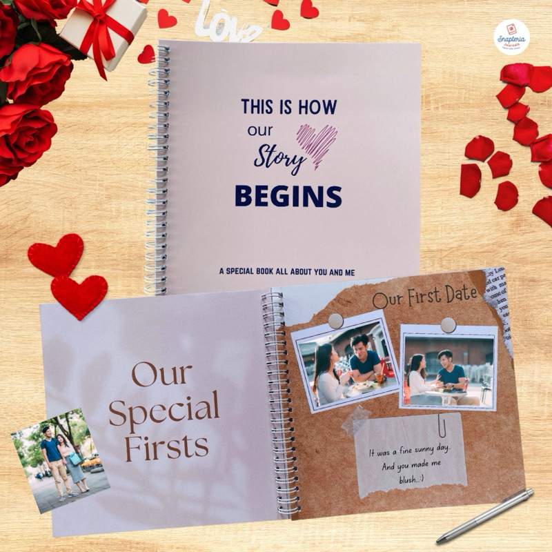 Snapteria Love Journal Memory Book Relationship Scrabook Couple Journal ...