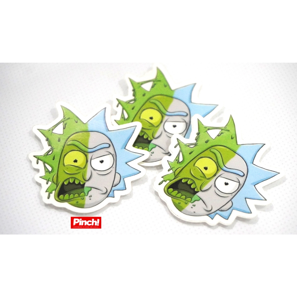 Pinch Sticker - Rick Green Slime 4pcs | Shopee Philippines