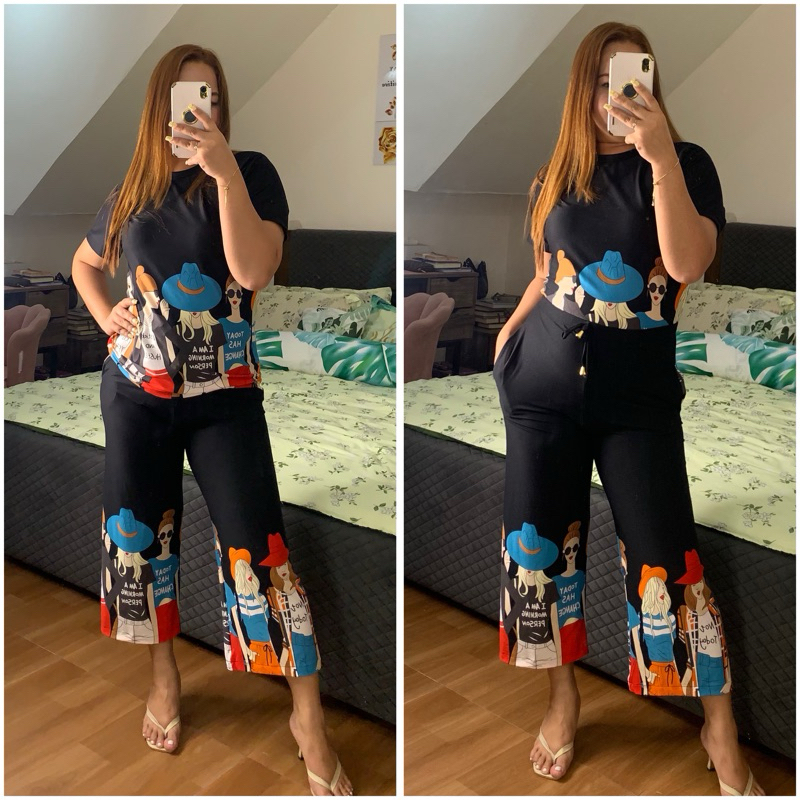 TERNO SQUARE PANTS PLUSSIZE FREE SIZE WOMENSnoCOORDINATES | Shopee ...
