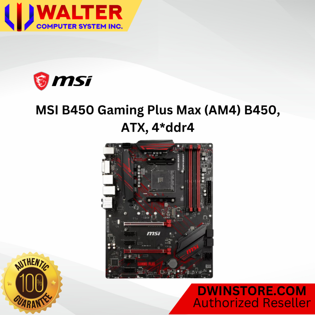 MSI B450 Gaming Plus Max (AM4) B450, ATX, 4*ddr4 | Shopee Philippines