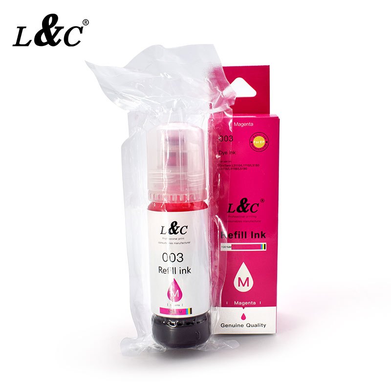 L&C Premium Refill ink 003 Ink Dye Ink For Inkjet Printer L3110 L3116 ...