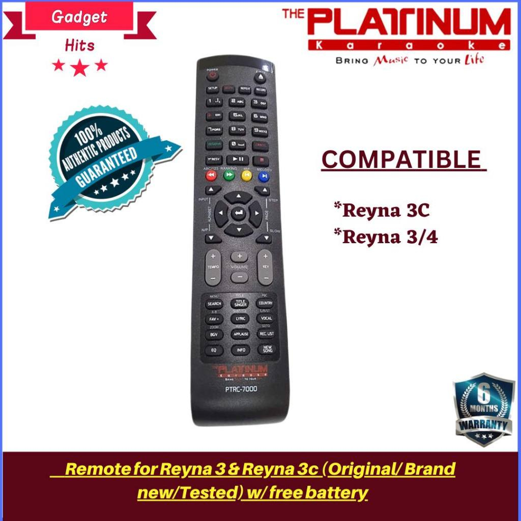 PLATINUM REMOTE CONTROL FOR REYNA 3 & REYNA 3C PTRC-7000 ORIGINAL/REYNA ...