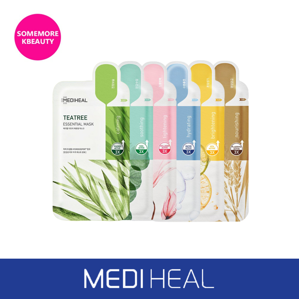 MEDIHEAL Daily Sheet Mask Healing Essential Mask 1ea/24ml | Shopee ...