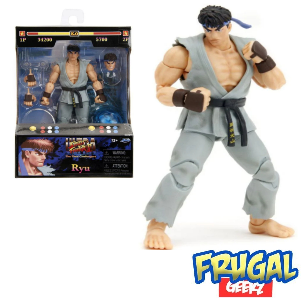 Jada Toys: Ultra Street Fighter II: The Final Challenger - Ryu (Player 2) 1/12th Scale Action ...