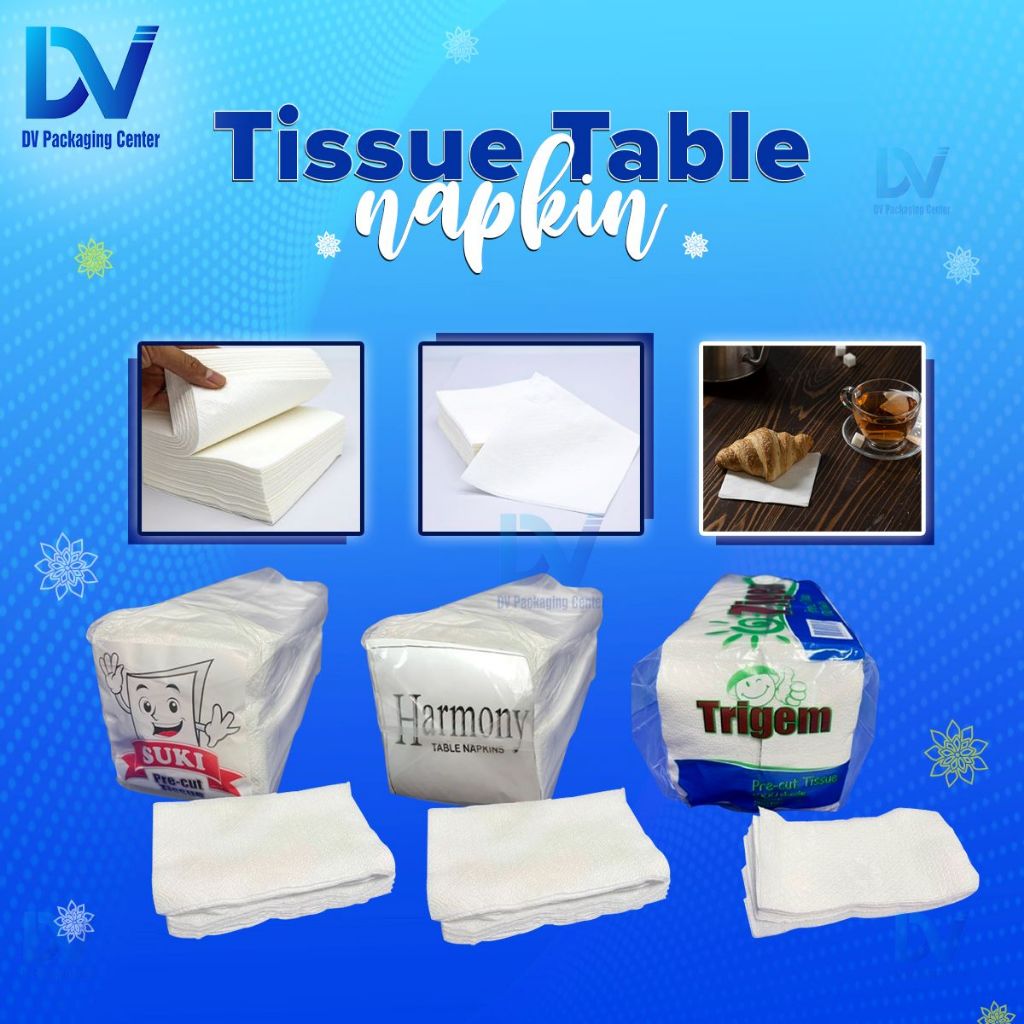 Tissue / Table Napkin - (Suki, Trigem, and Harmony Brand) | Shopee ...