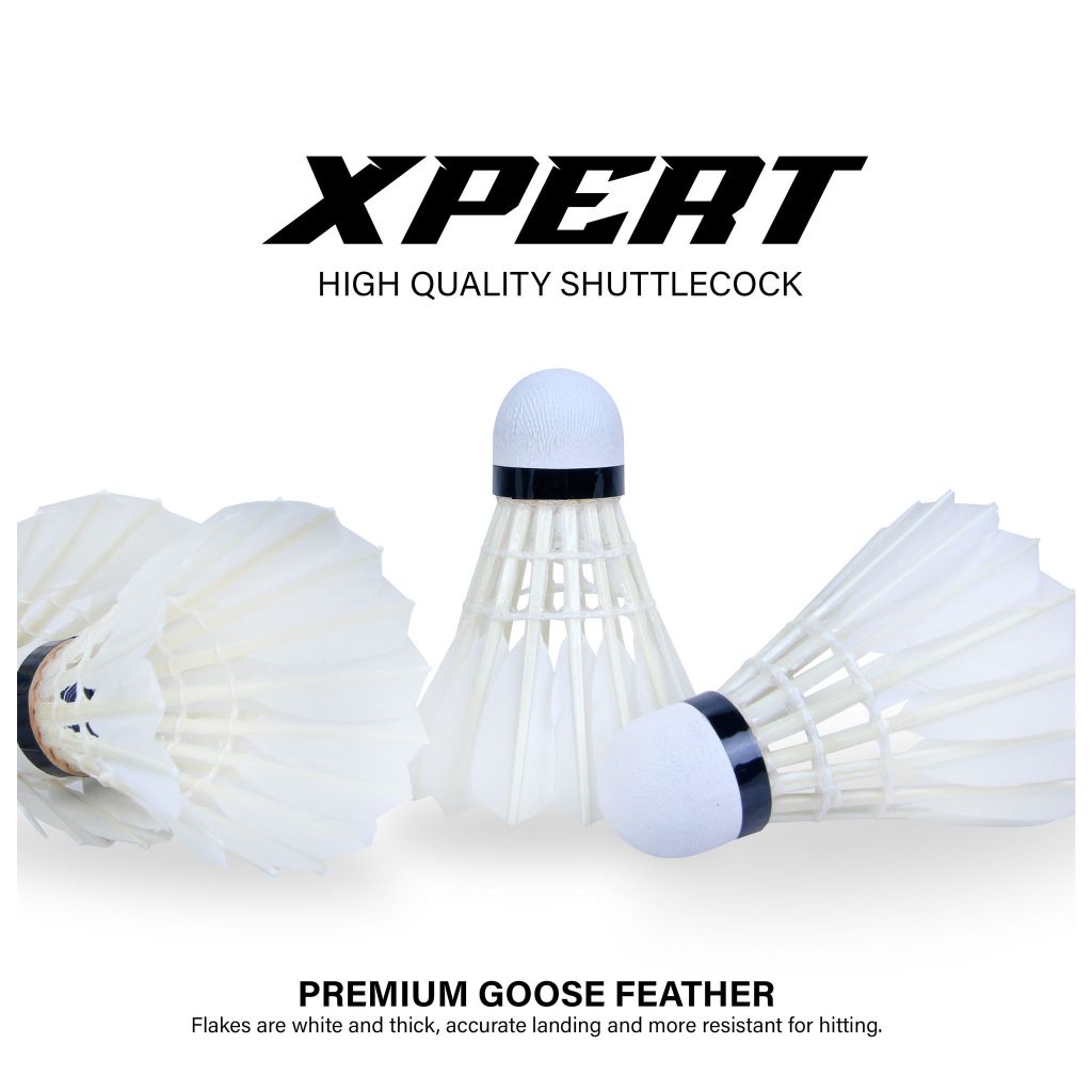 High Quality Composite Cork Shuttlecock | Xpert Premium Goose Feather ...