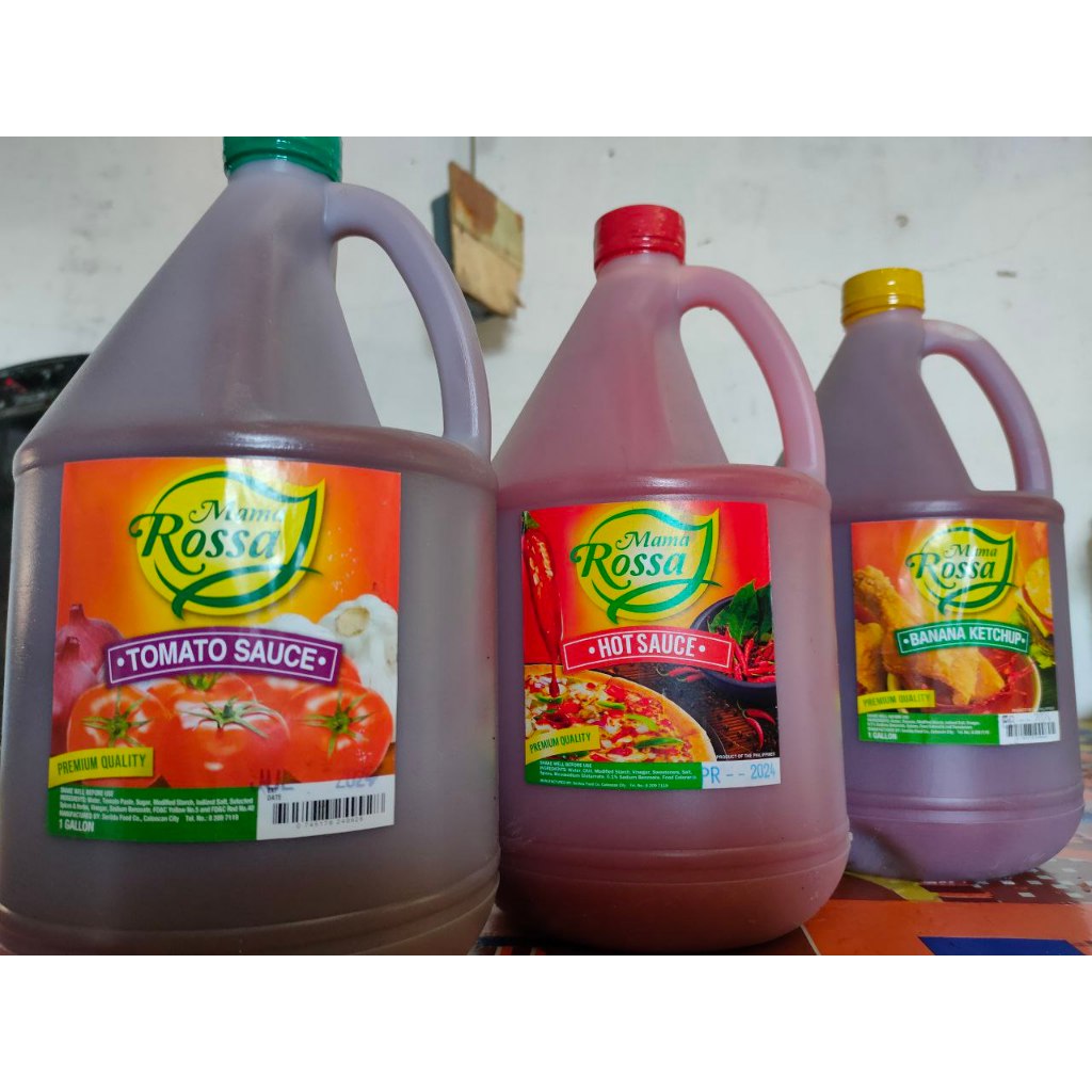 Mama Rosa Banana Ketchup, Tomato Sauce and Hot Sauce (Gallon) | Shopee ...